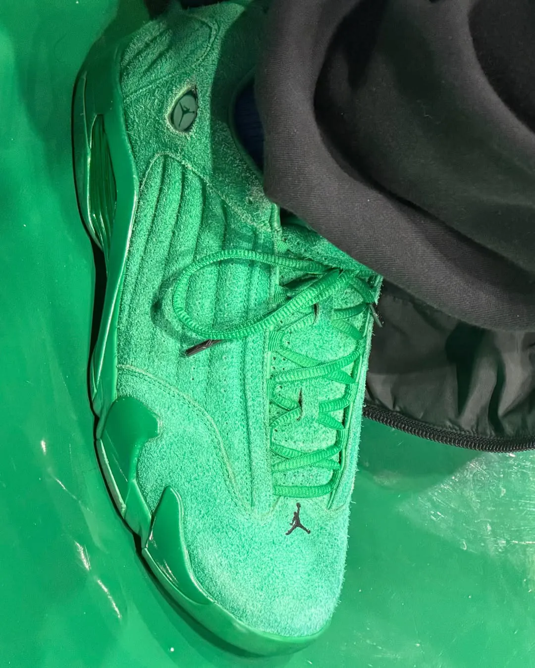Air Jordan 14 Green Suede PE