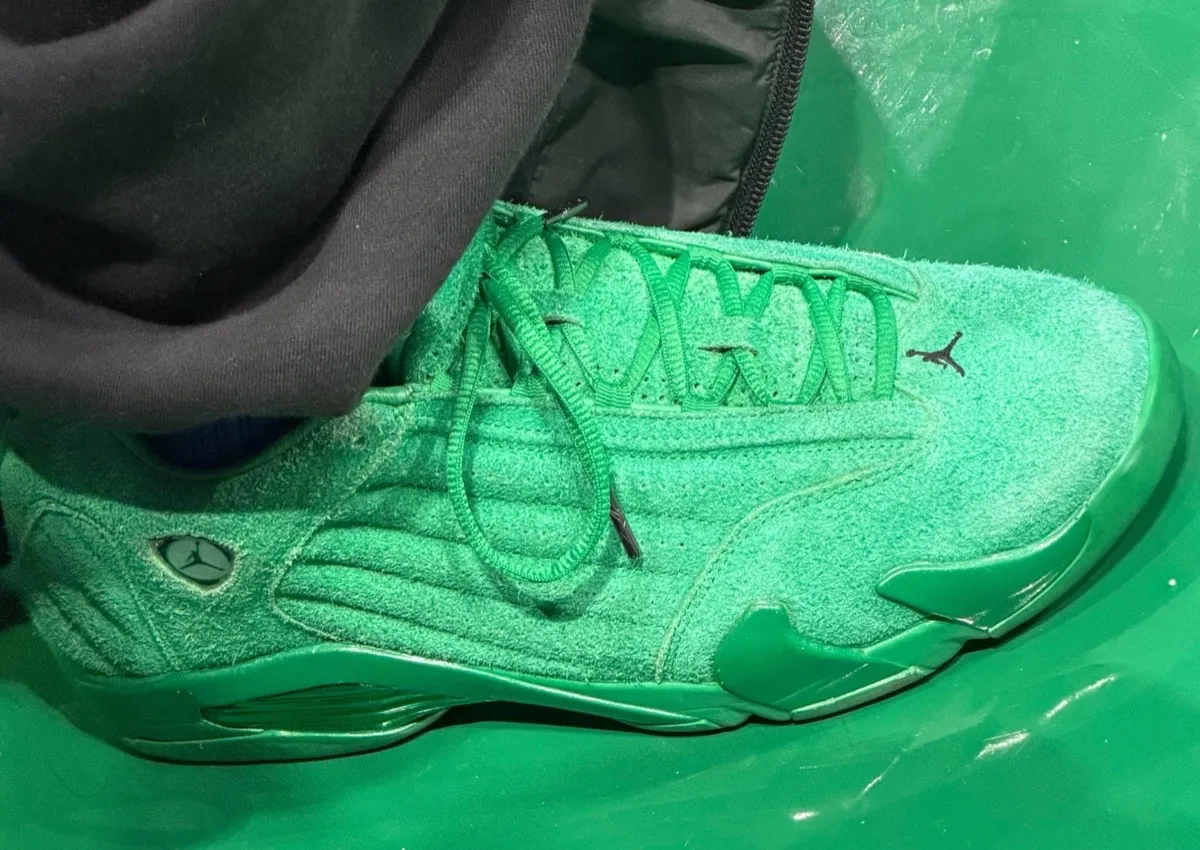 Air Jordan 14 Green Suede PE