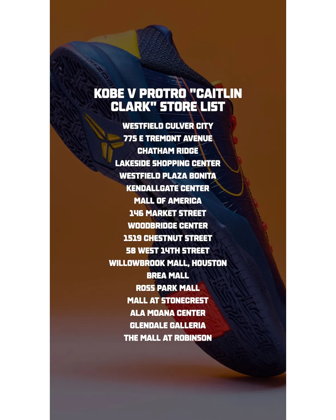 Caitlin Clark Nike Kobe 5 Protro Foot Locker Restock 2026