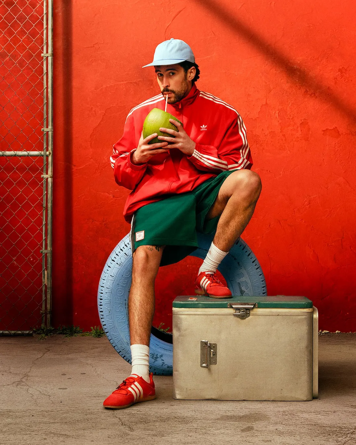 Bad Bunny adidas Ballerina Flamboyan "Vivid Red" KI7916