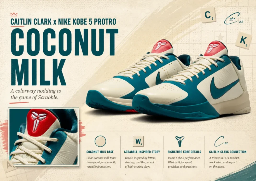 Caitlin Clark Nike Kobe 5 Protro “Coconut Milk” IZ1852-100