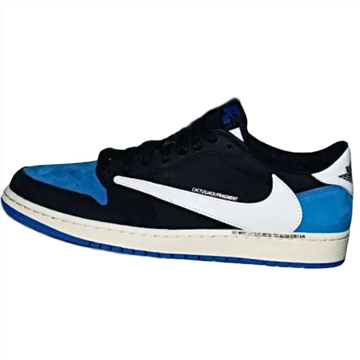 Travis Scott Fragment Air Jordan 1 Low Looksee Sample